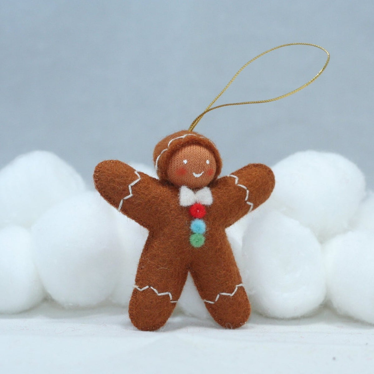 Christmas Gingerbread Doll and Cookie – 1.5" & 2.5” Handmade Felt ...